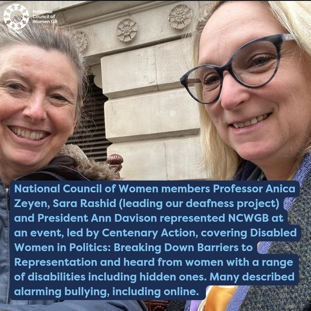 National Council of Women members Professor Anica Zeyen, Sara Rashid ...